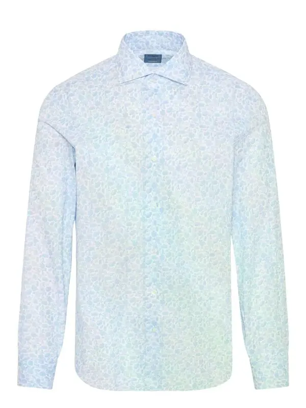 BARBA NAPOLI Printed Shirt - Blue