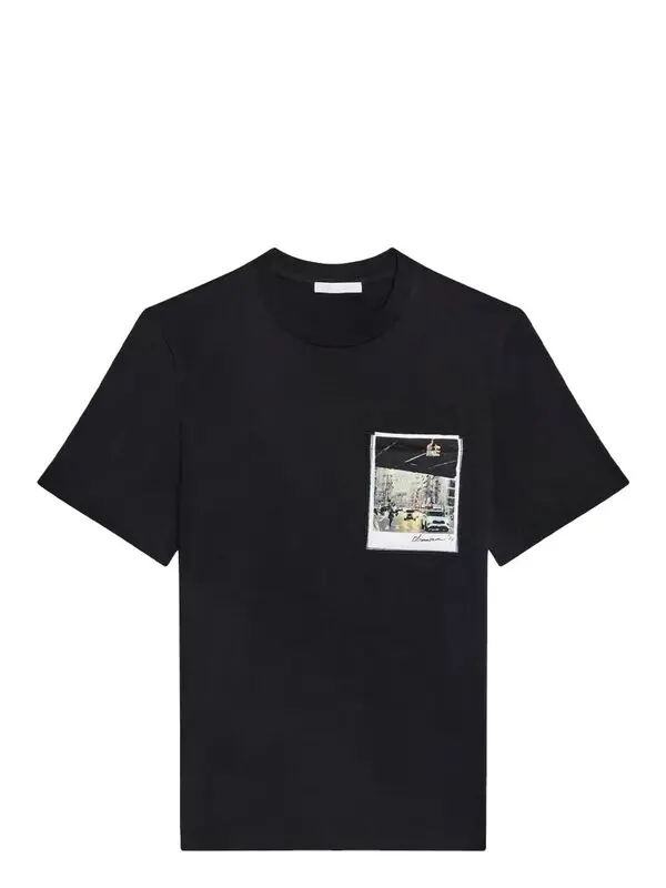 Helmut Lang New York Overpass Postcard T-shirt - Black