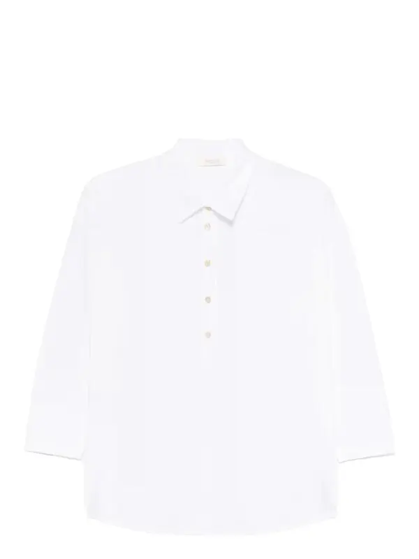 SLOWEAR Cotton Polo Top - White