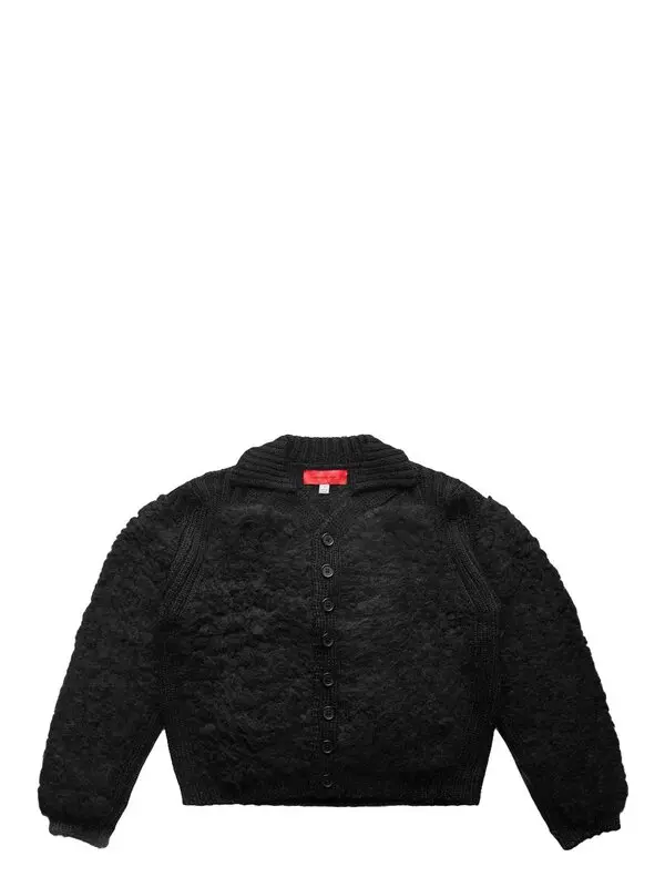 Eckhaus Latta Teddy Cardigan - Black