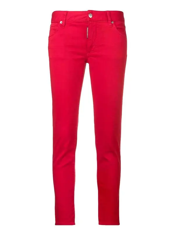 Dsquared2 Twiggy Cropped Jeans - Red