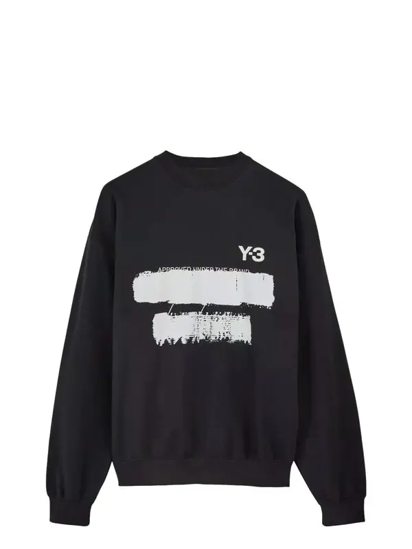 Y3 Graphic-print Sweatshirt - Black