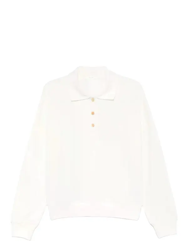 THE ROW Corzas Polo Top - Neutrals
