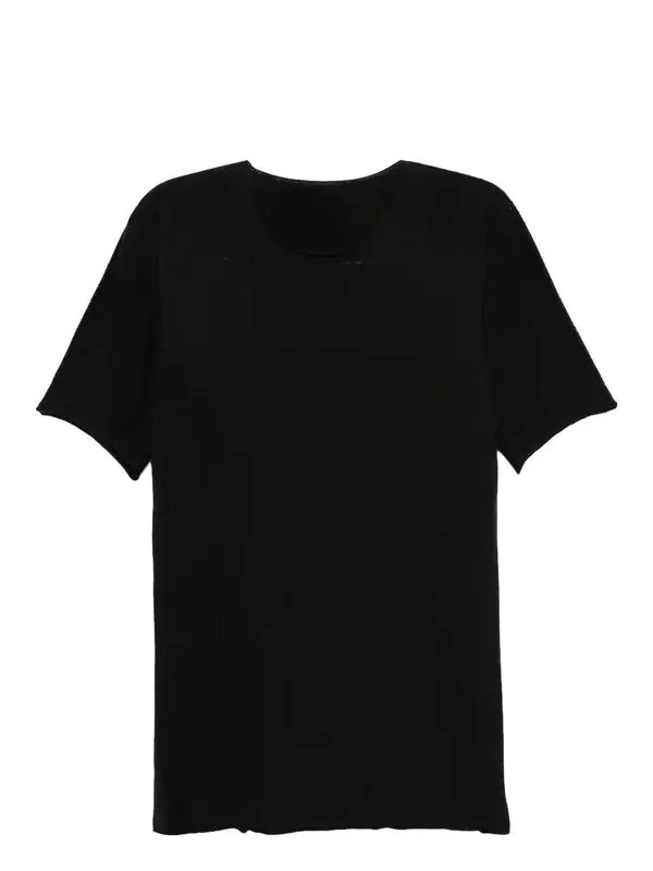 ISAAC SELLAM EXPERIENCE Knitted T-shirt - Black