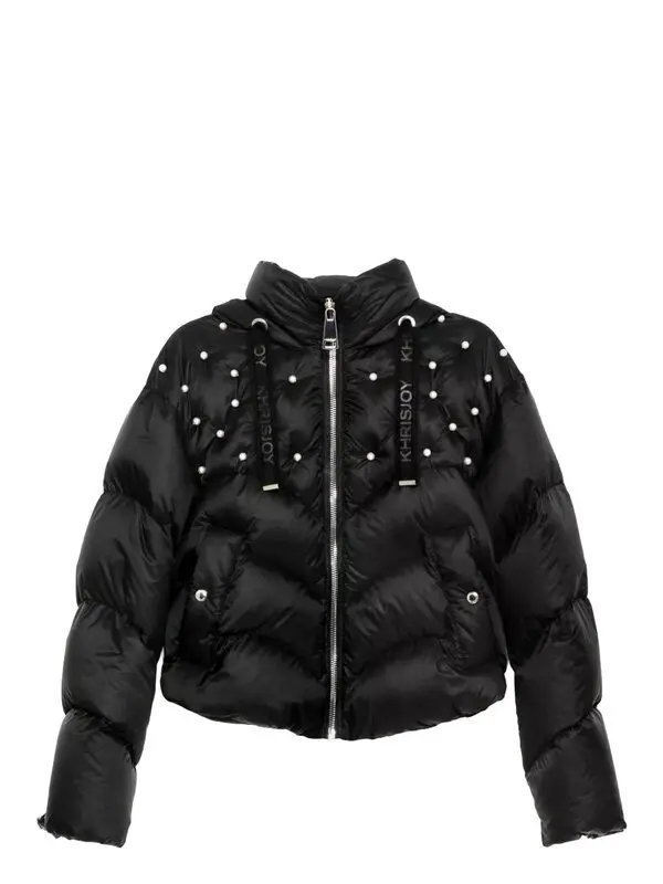 Khrisjoy Hug Faux-pearl Down Jacket - Black