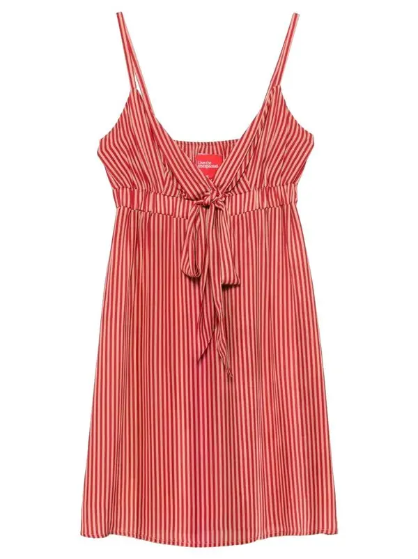 MERCI Striped Mini Dress - Red