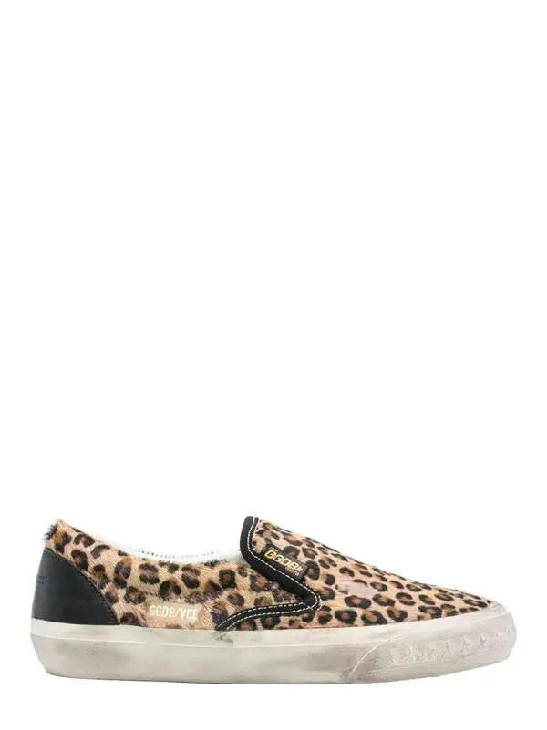 GOLDEN GOOSE Vce Penstar Leopard-print Sneakers - Neutrals
