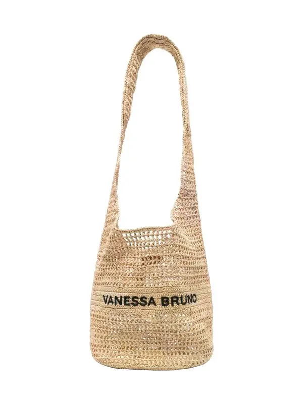 Vanessa Bruno Raffia Shoulder Bag - Neutrals