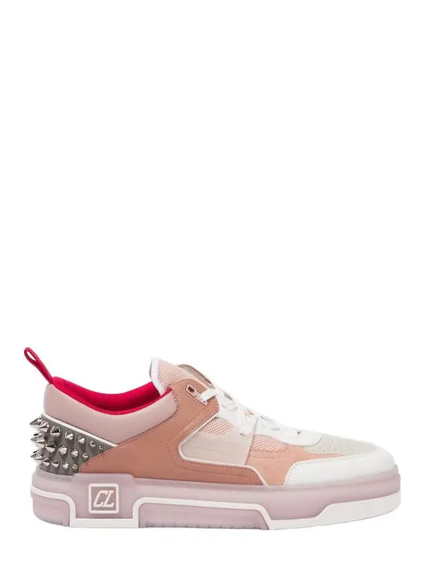 CHRISTIAN LOUBOUTIN Astroloubi Leather Sneakers - Pink
