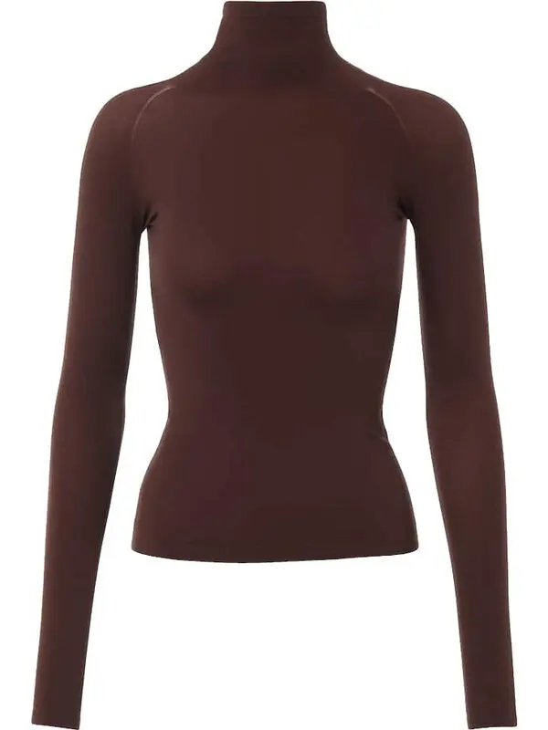 Alaïa Jersey Top - Brown