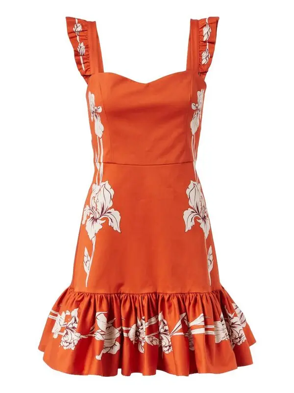 La DoubleJ Gingerbread Minidress - Orange