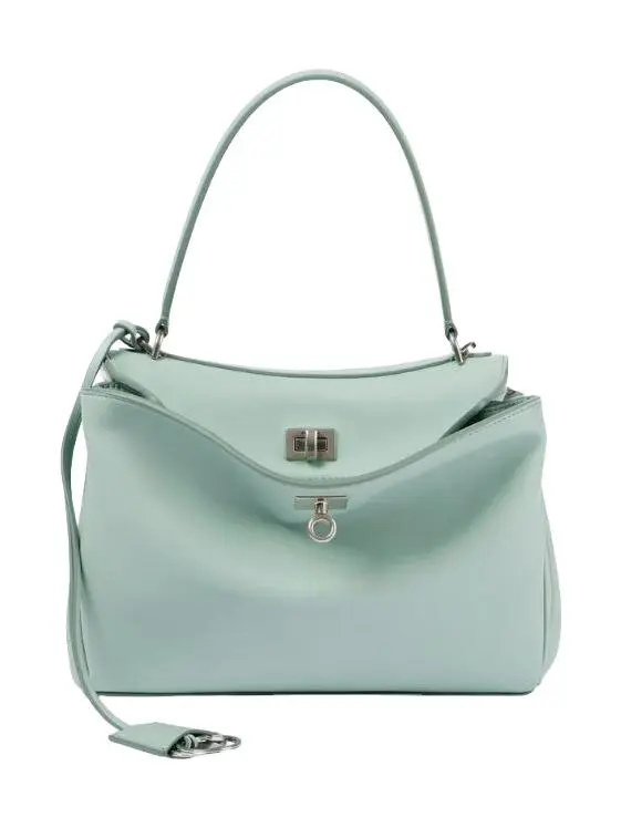 Balenciaga Rodeo Small Leather Tote Bag - Green