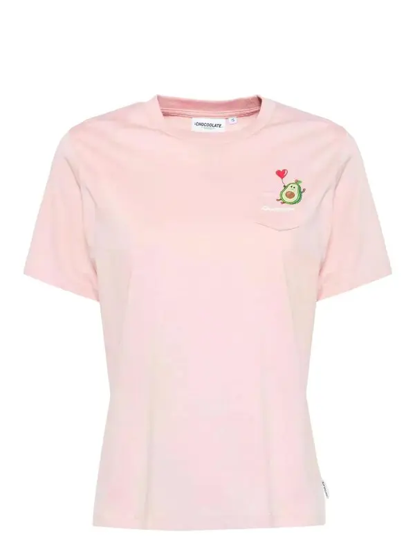 CHOCOOLATE Avocado-motif T-shirt - Pink