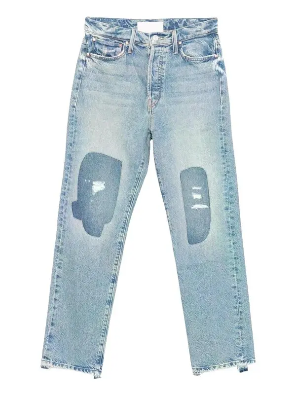 MOTHER High-waisted Hiker Hover Chew Jeans - Blue