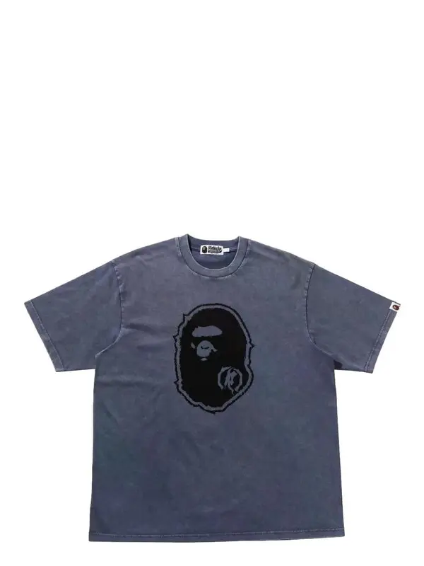 A BATHING APE Head Cotton T-shirt - Grey