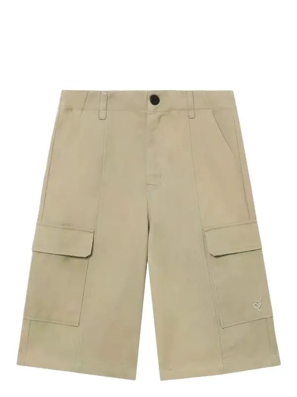 TOUT A COUP Cotton Cargo Shorts - Neutrals