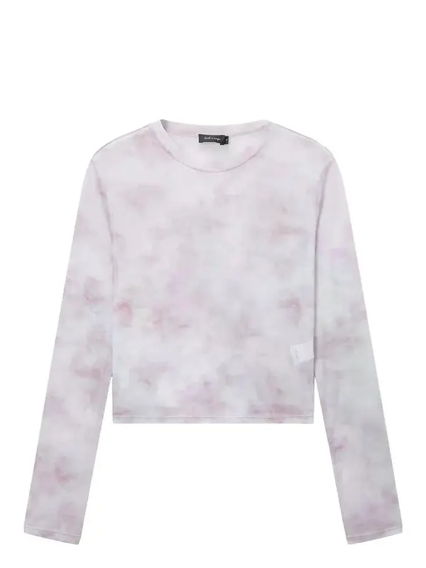 TOUT A COUP Tie-dye Cropped Top - Pink