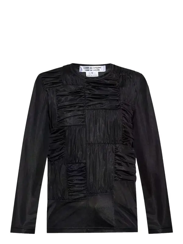 Comme Des Garçons Crease-effect Top - Black