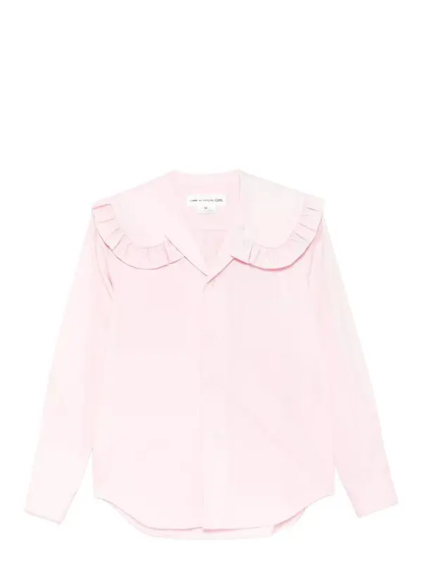 Comme Des Garçons Frill Collared Shirt - Pink