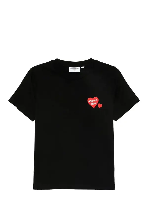 CHOCOOLATE Logo-patch T-shirt - Black