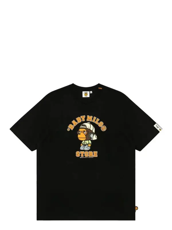 A BATHING APE Baby Milo® Store * Cotton T-shirt - Black