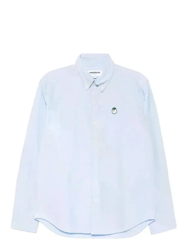 CHOCOOLATE Logo-patch Shirt - Blue