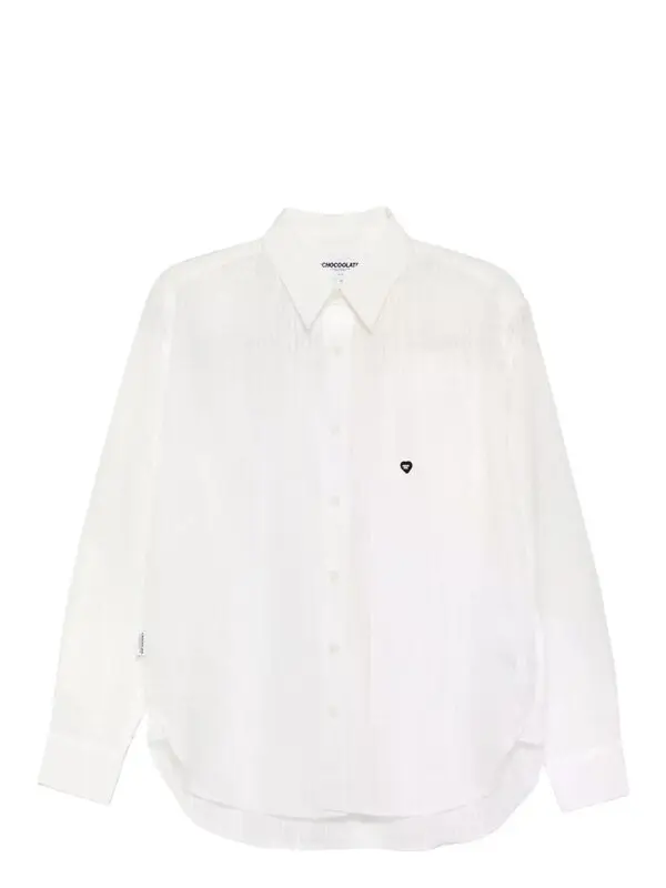 CHOCOOLATE Patterned Shirt - White