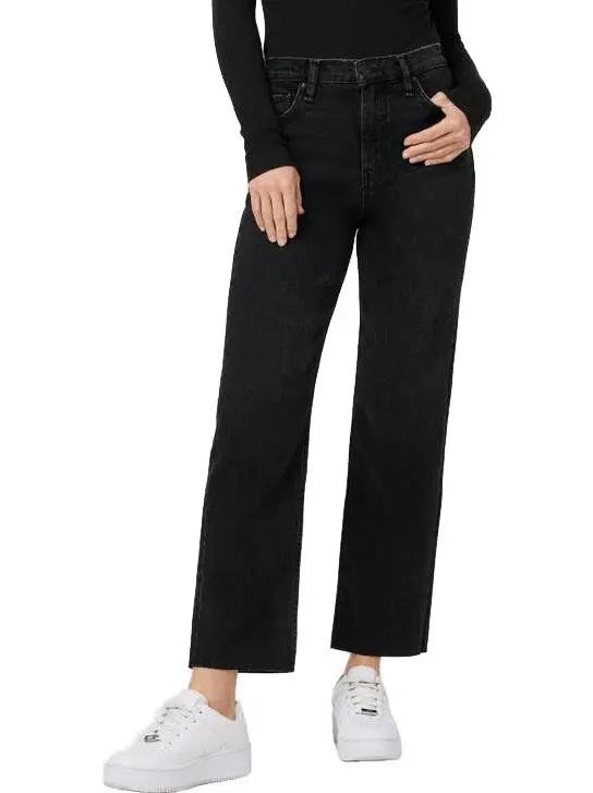 Hudson Jeans Remi High-rise Straight Ankle Jean - Fade To Black