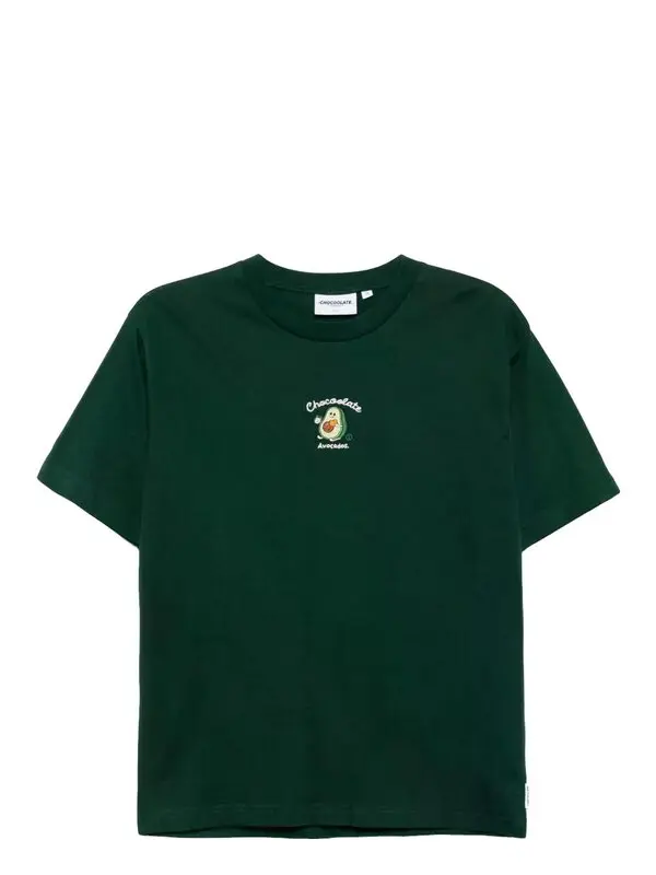 CHOCOOLATE Logo-embroidered T-shirt - Green