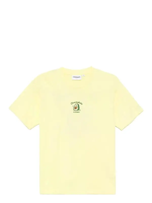CHOCOOLATE Logo-embroidered T-shirt - Yellow