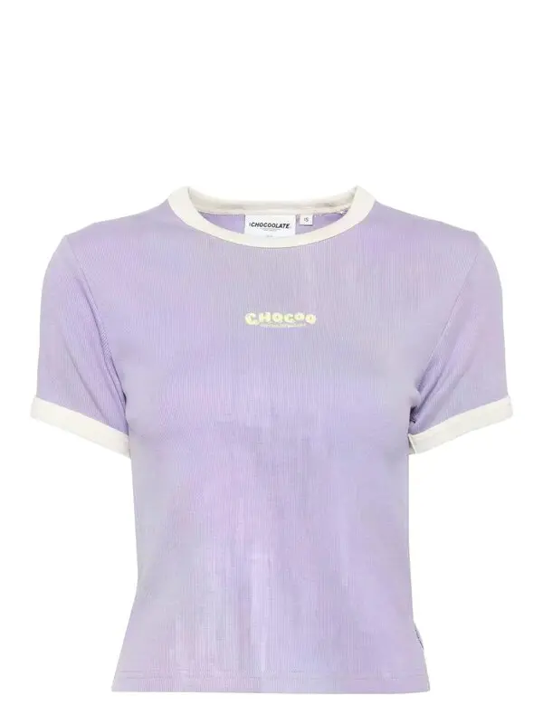 CHOCOOLATE Crew Neck T-shirt - Purple
