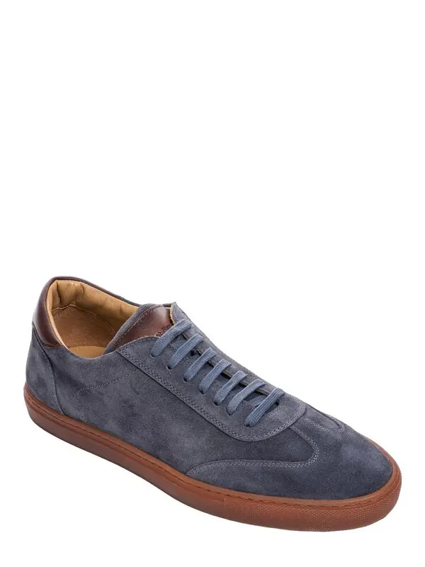 To Boot New York Brio Suede Low Top Sneakers - Steel Blue