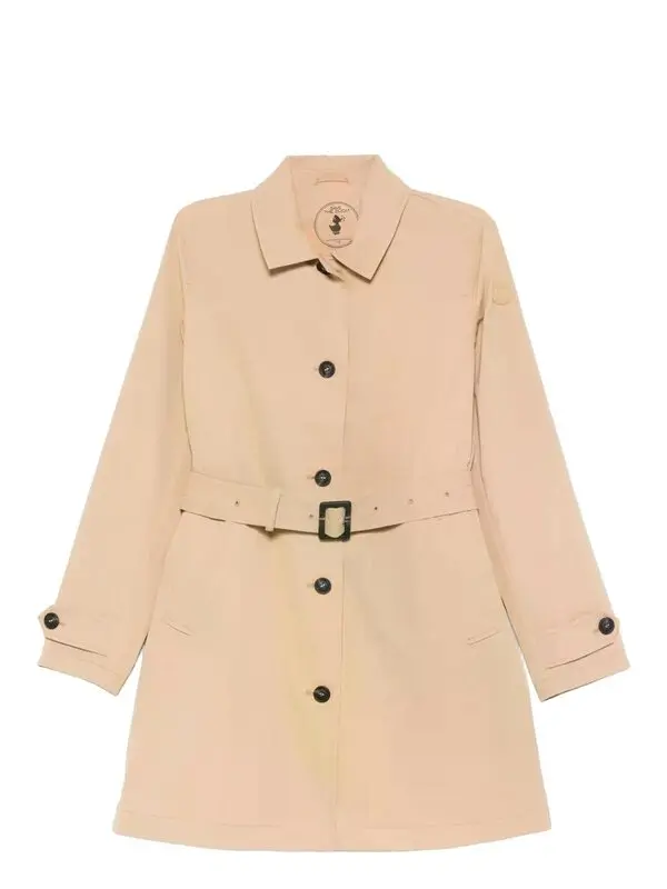 SAVE THE DUCK Belted Trench Coat - Neutrals