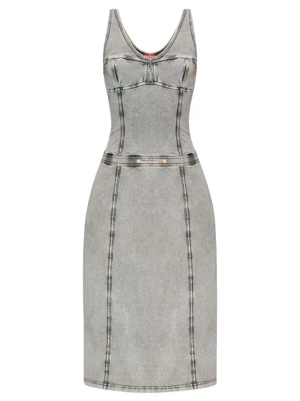 DIESEL® D-inny Denim Dress - Grey