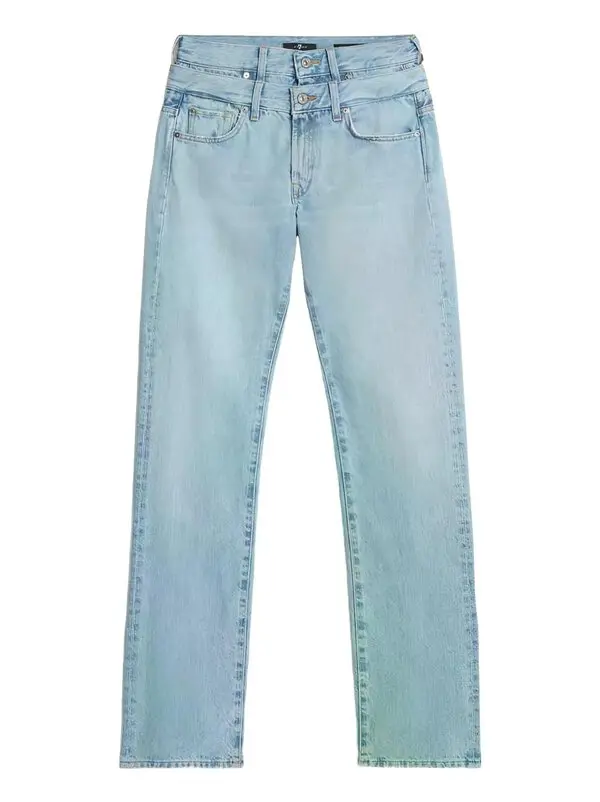 7 For All Mankind Tess Straight Jeans - Blue