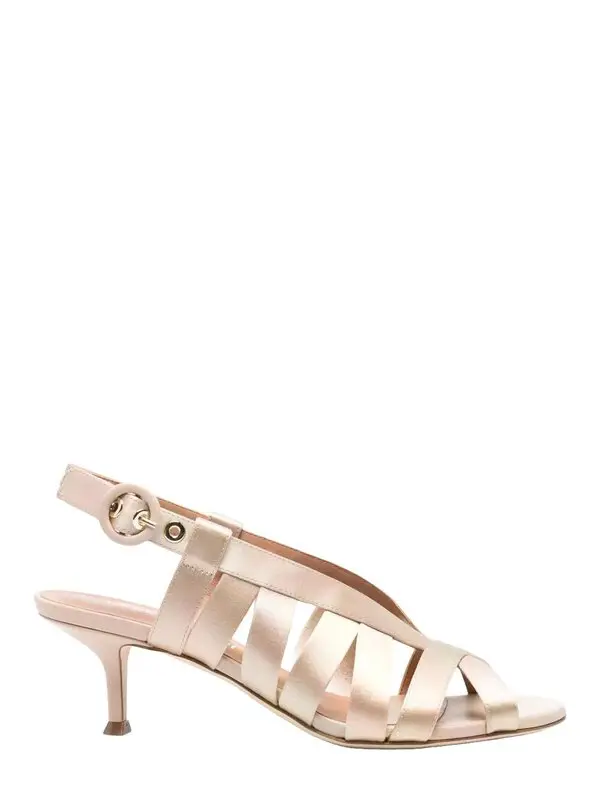 LELLA BALDI 60mm Satin Sandals - Neutrals