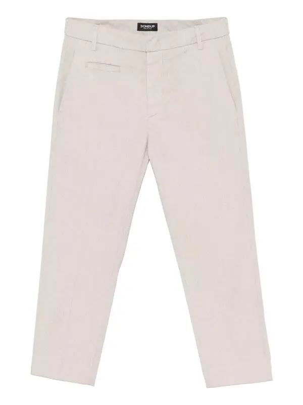 DONDUP Herringbone Trousers - Grey