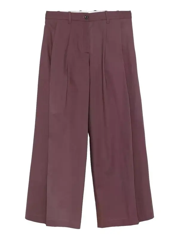 NINE:INTHE:MORNING Pleat-detailing Trousers - Red