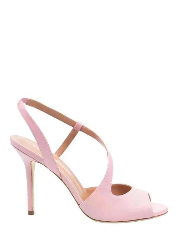 LELLA BALDI 95mm Leather Sandals - Pink