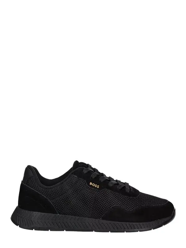BOSS Mesh-panel Sneakers - Black