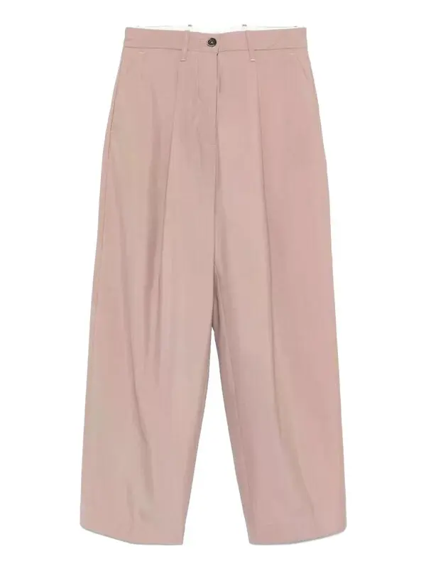 NINE:INTHE:MORNING Pleat-detailed Trousers - Pink