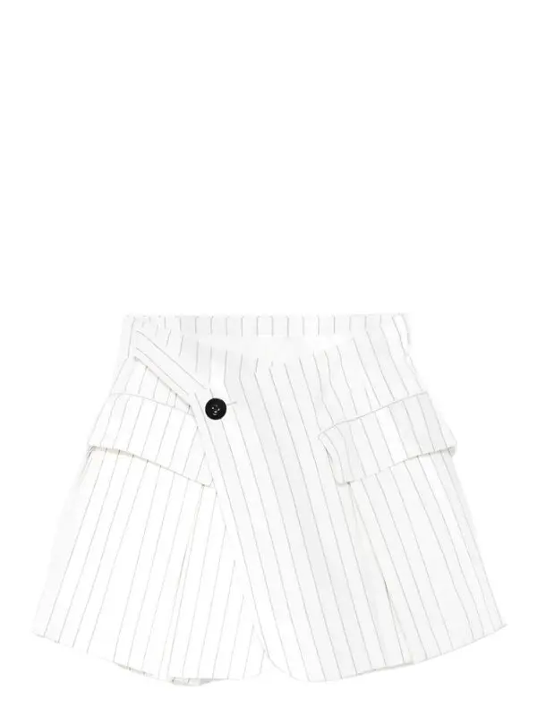 Sacai Striped Shorts - White