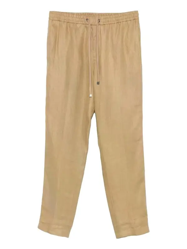 Moncler Linen Track Pants - Neutrals