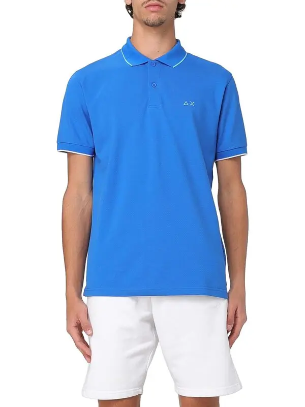 SUN 68 Polo Shirt - Blue