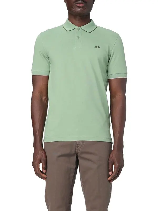 SUN 68 Polo Shirt - Grass Green