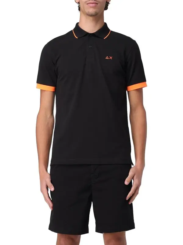 SUN 68 Polo Shirt - Black