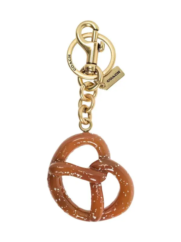 COACH Pretzel Bag Charm - Gold