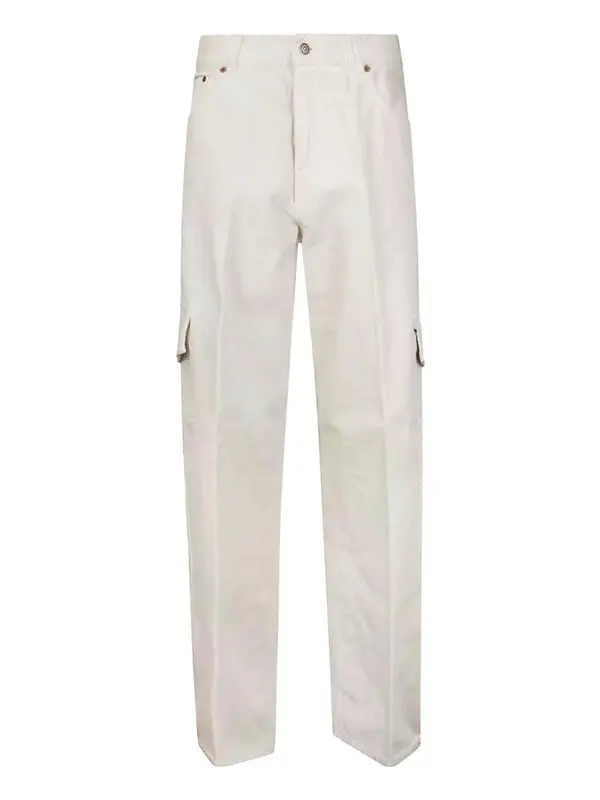 HAIKURE Pressed-crease Trousers - White