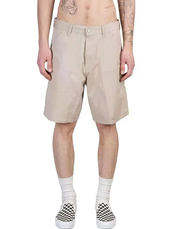 Carhartt Work In Progress Cotton Bermuda Shorts - Neutrals