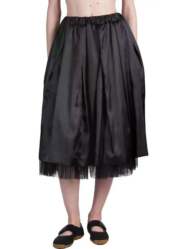 Comme Des Garçons Layered Tulle Skirt - Black